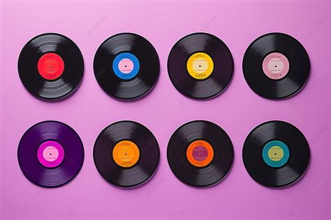 보라색 배경에 10개의 다른 앨범 레코드 높은 해상도 뉴트로 다수의 배경 일러스트 및 사진 무료 다운로드 Pngtree