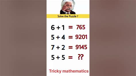 Maths Iqtest Mathgame Mathpuzzle Puzzle Mathstricks