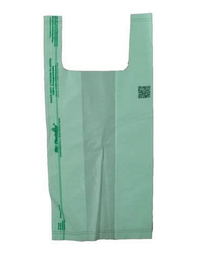 Plain 2kg Compostable U Cut Carry Bag Size In Inches 12x6 Inch Lxw