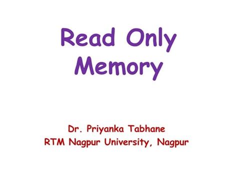 Romread Only Memory Ppt Operating Systems Computer Software And Applications
