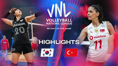 Kor Vs Tur Highlights Week Women S Vnl Youtube