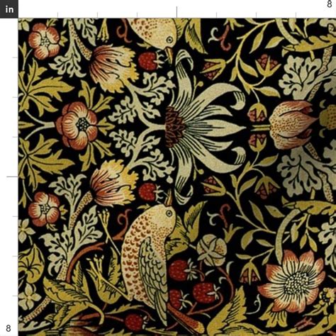 William Morris ~ Strawberry Thief ~ Fabric Spoonflower William