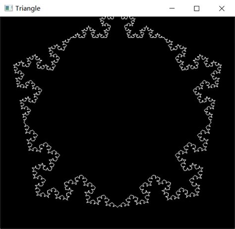 20 Opengl分形算法 科赫 Koch雪花分形 三角形 Opengl好例子 20 Opengl分形算法 科赫 Koch雪花分形 三角形 Opengl好例子