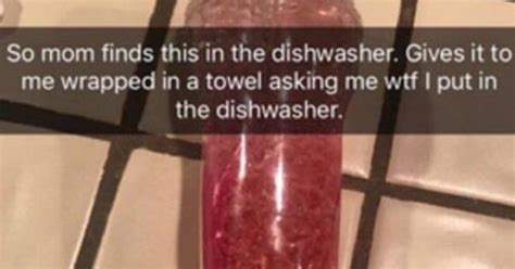 Mom Thought She Found Sex Toy Dishwasher Dildo Photo