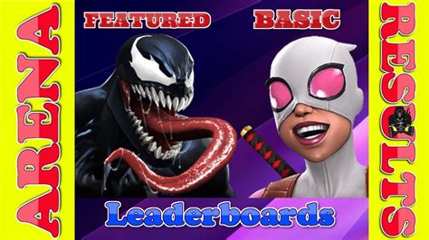 Venom Gwenpool Arena Round 2 Leaderboards Marvel Contest Of