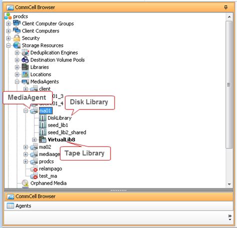Mediaagent Administration