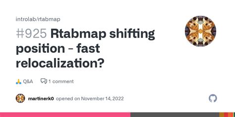 Rtabmap Shifting Position Fast Relocalization · Introlab Rtabmap
