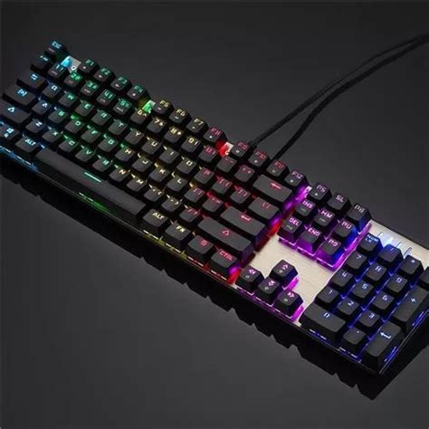 Teclado mecánico Motospeed Ck104 K84 Rgb V1 Gamer Idioma EE UU