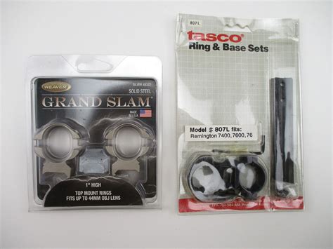 Assorted Scope Rings And Base Set