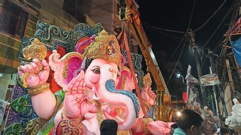 Big Ganesh Idol Transporting From Dhoolpet Ganesh Aagman Dhoolpetofficial YouTube