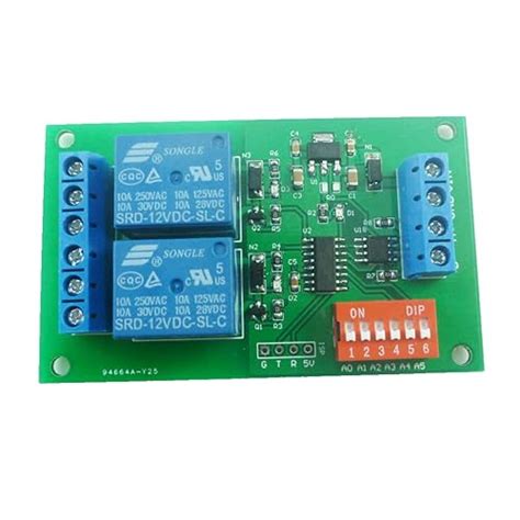 Eletechsup DC 5V 12V 24V 2 Ch RS485 Relay Board UART Serial Port Switch Module Modbus At Command