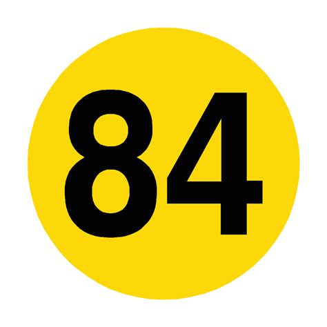 Number 84 Floor Marker Safety Uk