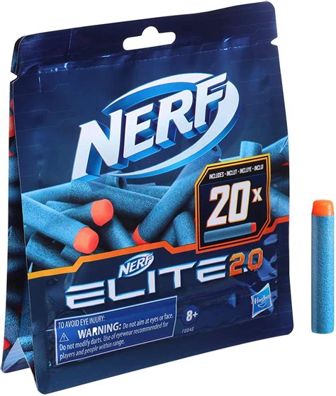 Nerf Refil Elite 2 0 Pack Com 20 Dardos F0040 Hasbro Real