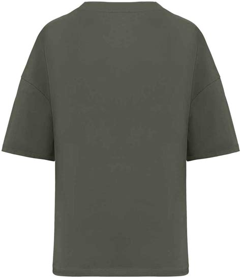Personalised Native Spirit Ladies Oversized T Shirt Organic Khaki