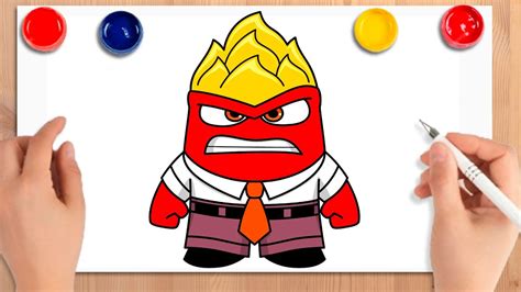 HOW TO DRAW ANGER FROM INSIDE OUT 2 STEP BY STEP YouTube