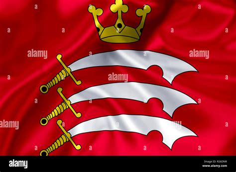 Middlesex Waving And Closeup Flag Illustration Perfect For Background