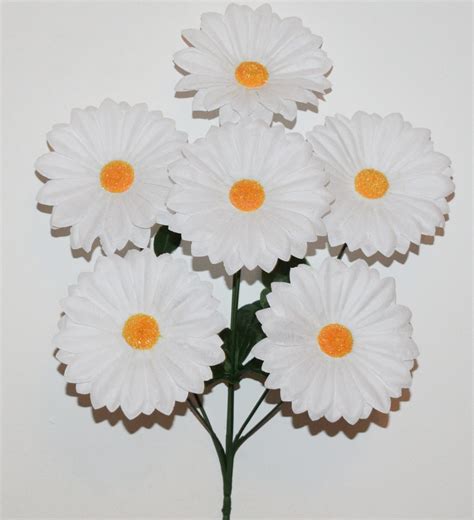 Искусственные цветы —Ромашка белая 6 ка R 1798 ИСКУССТВЕННЫЕ ЦВЕТЫ ПИОН