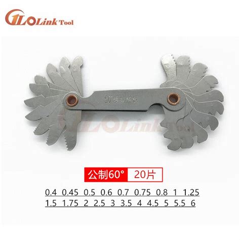 60 And 55 Degree Screw Thread Gage Gauge Metal Fol Vicedeal