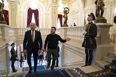 Joe Biden In Kyiv US President S Surprise Visit To Ukraine Daily Mail Online