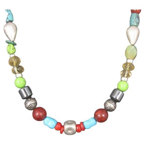 Antique Turquoise Beaded Necklaces 394 For Sale At 1stdibs