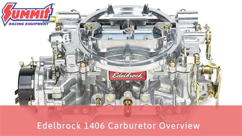 Edelbrock 1406 Electric Choke 600 CFM 4 Barrel Performer Series Carburetor Overview YouTube