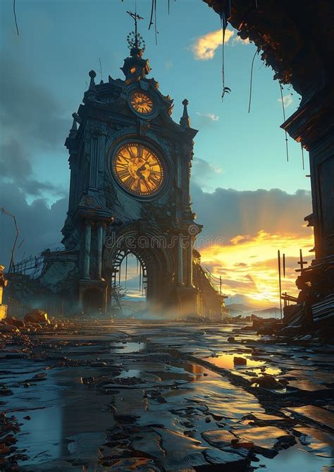 Post Apocalyptic Tower Stock Illustrations 354 Post Apocalyptic Tower