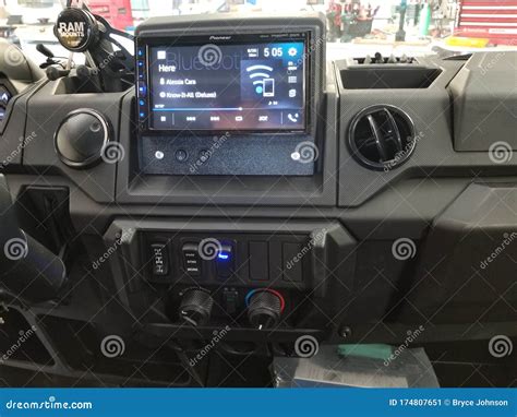 Polaris Ranger Radio Pioneer Car Editorial Photo Image Of Radio
