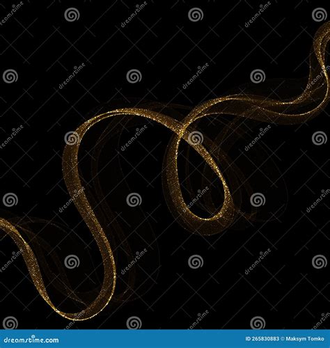Golden Wave Pattern Abstract Wave Vector Background Eps 10 Stock Illustration Illustration