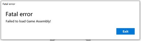 load gameassembly dll failed unity engine unity discussions
