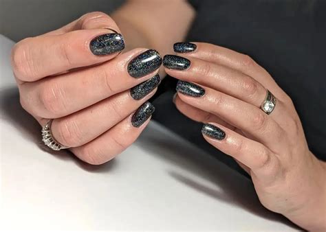 30 Best Black Glitter Nail Design Ideas You Should Check