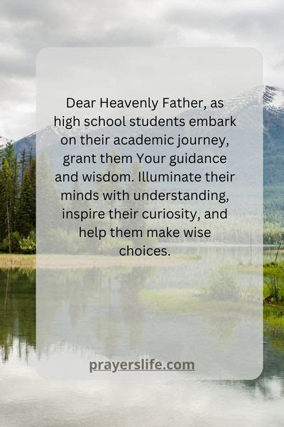 23 Powerful Prayer For High School Students