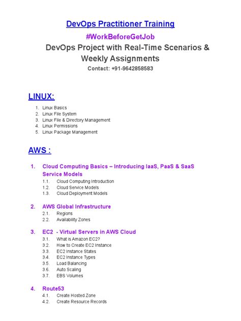 Valaxy Devops Practitioner Training Pdf Cloud Computing