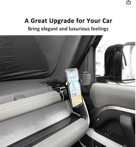 yiwang alumium alloy dashboard side mobile phone holder trim for land