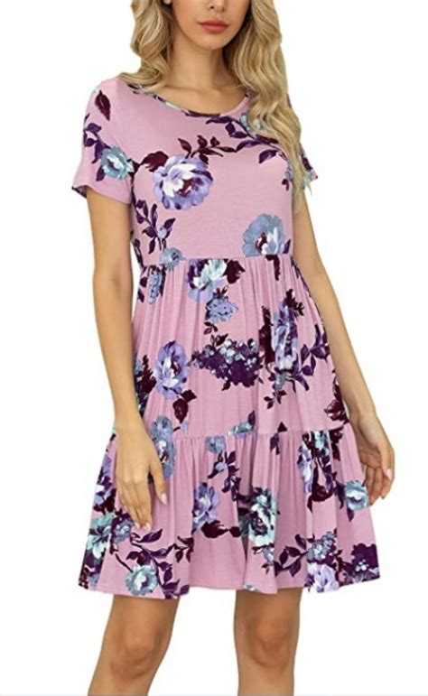Levaca Women Summer Ruffle Loose Swing Casual Dress Dillards