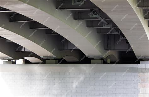 Premium Photo Reinforced Concrete Bridge The Structure Of A Reinforced Concrete Road Bridge