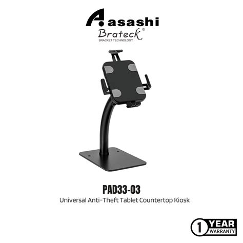 Brateck Pad33 03 Universal Anti Theft Tablet Countertop Kiosk A Sashi