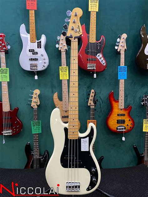 Fender Standard Precision Bass Maple Fingerboard Black Reverb