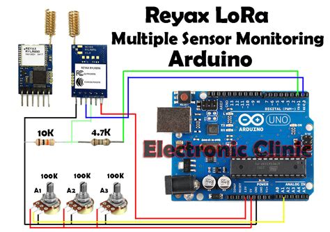 reyax lora based multiple sensors monitoring using arduino