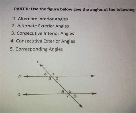 Alternate Interior And Exterior Angles