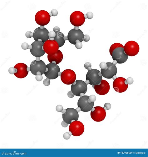 Lactobionic Acid Lactobionate Molecule Skeletal Formula Chemical