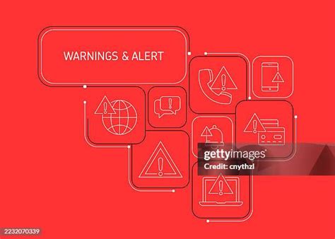 Warnings And Alert Concept Banner Design Exclamation Mark Error Stop