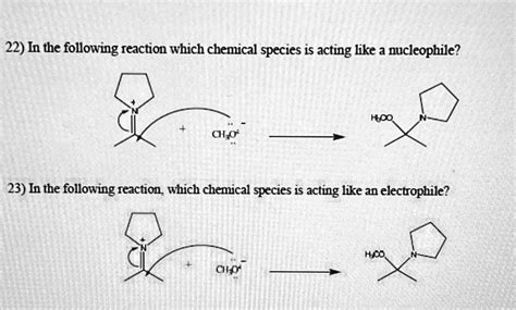 In The Following Reaction Which Chemical Species Is Acting Like A
