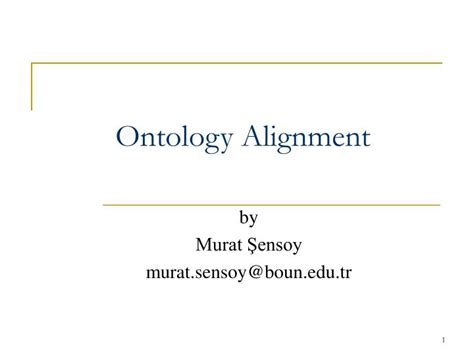 Ppt Ontology Alignment Powerpoint Presentation Free Download Id464924