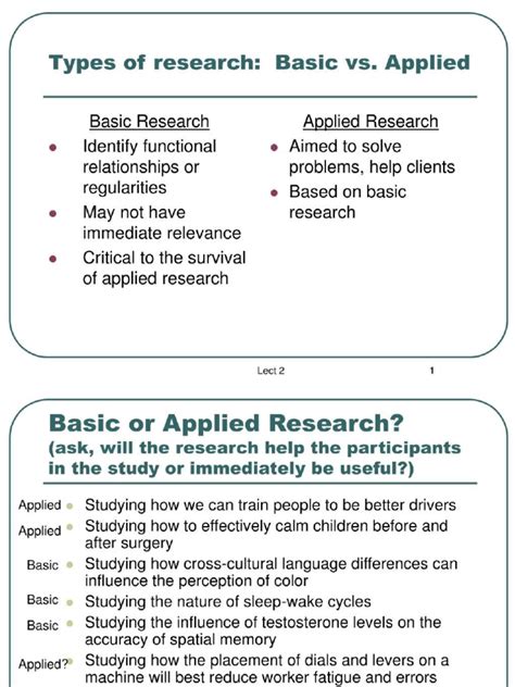 Basic Vs Applied Research Pdf