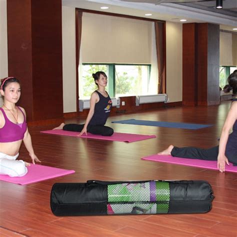 Portable Yoga Bag Pilates Mat Mesh Case Bag Oxford Grandado