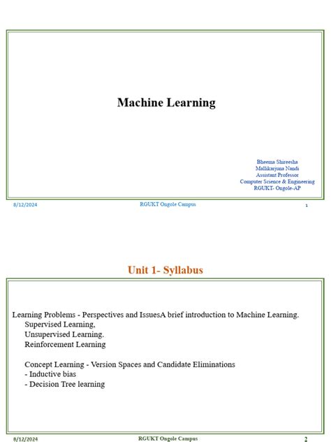 Ml Notes Pdf