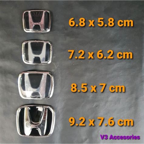 Jual Emblem Logo HONDA Hitam Chrome Shopee Indonesia