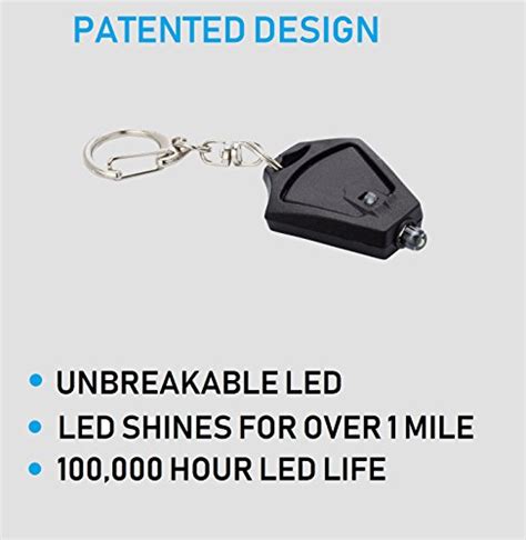 Finware 5 Pack Mini LED Keychain Flashlight Ultra Bright Key Ring