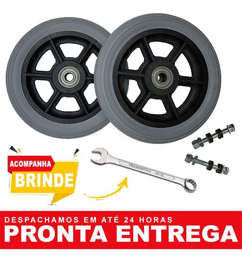 2 Roda Dianteira Aro 5 Maciça Para Cadeira De Rodas Mercado Livre