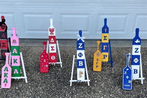 Sororities Fraternities Small Paddles Etsy